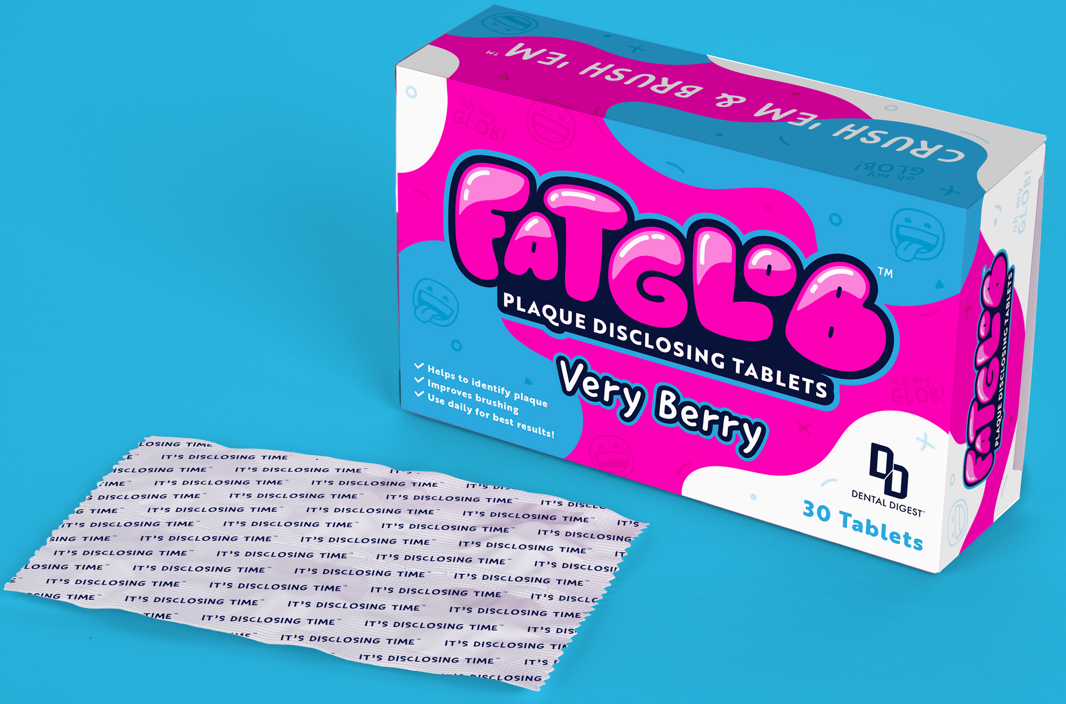 Fat Glob | Plaque Disclosing Tablets - Dental Digest – fatglob